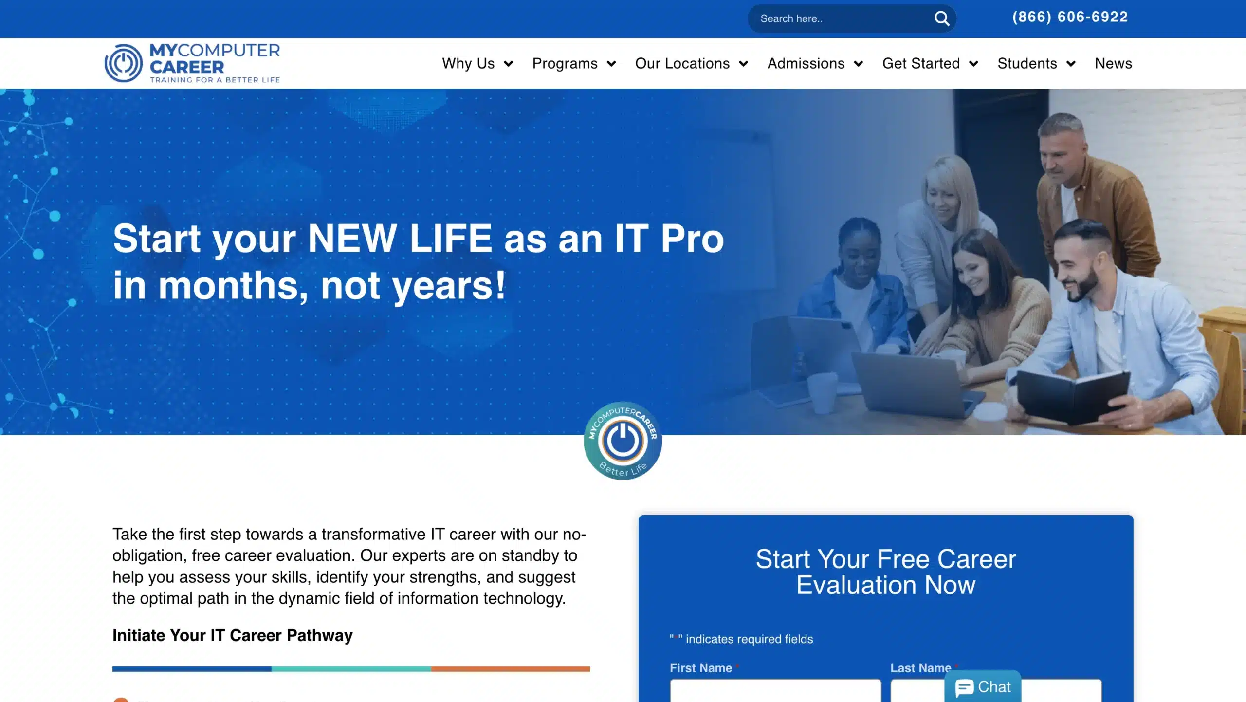 Start a New IT Career: Free Evaluation Available