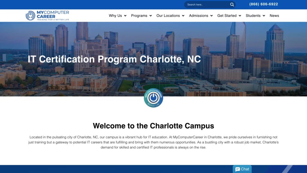 IT Certification Program Charlotte - MyComputerCareer
